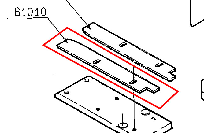 81010 GUIDE PLATE - JST