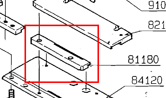 81180 GUIDE PLATE - JST