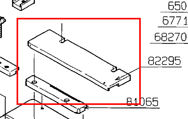82295 GUIDE PLATE - JST