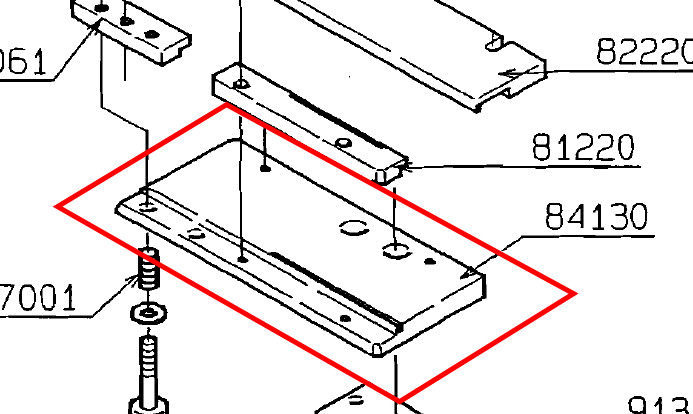 84130 FEED PLATE - JST