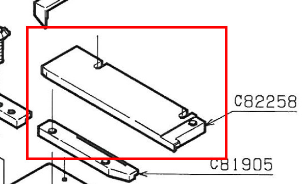 C82258 GUIDE PLATE - JST