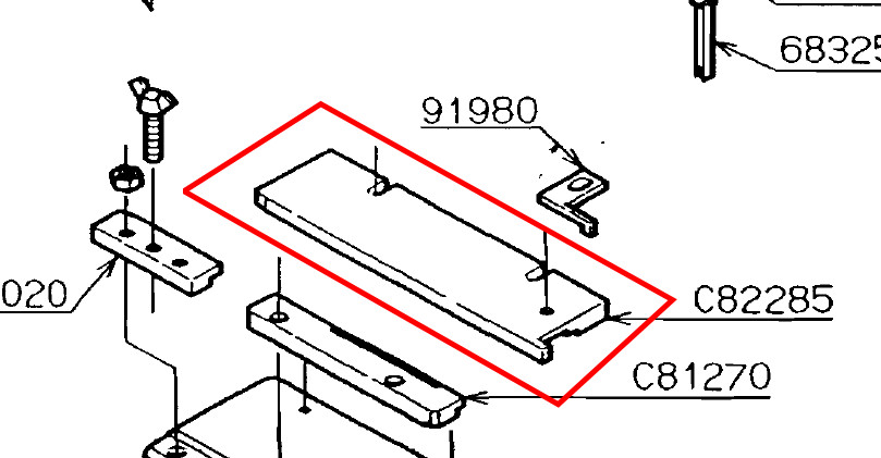 C82285 GUIDE PLATE - JST