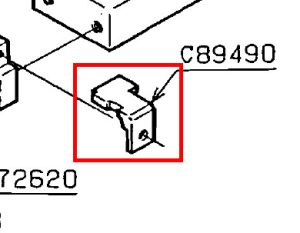 C89490 TERMINAL HOLDER - JST