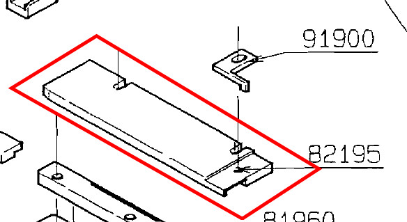 82195 GUIDE PLATE - JST